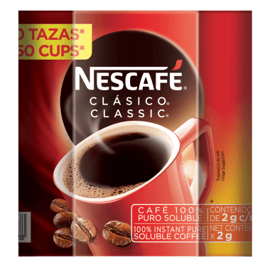 NESCAFÉ® Clásico® estuche de 50 sobres | Nestlé Professional